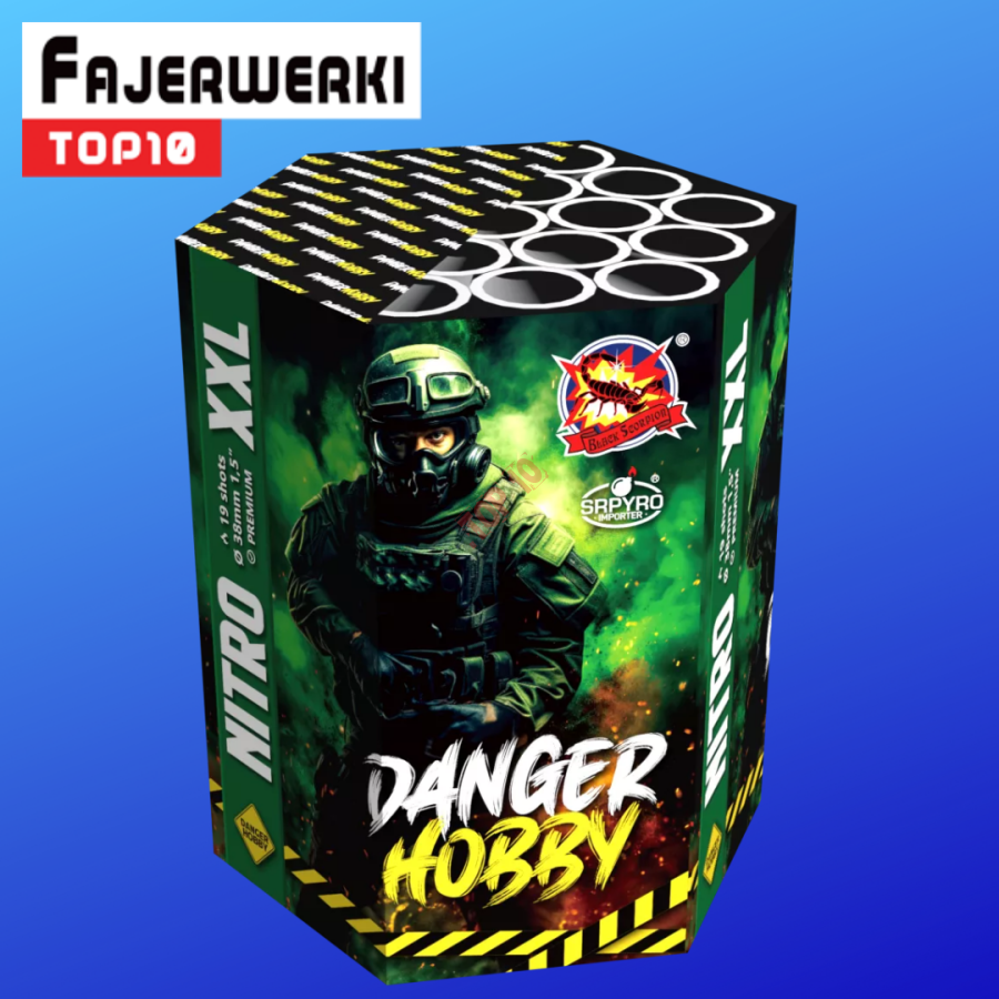 FajerwerkiCLE4419 DANGER HOBBY NITRO 19s 38mmWyrzutnie,Petardy,Fontanny ...