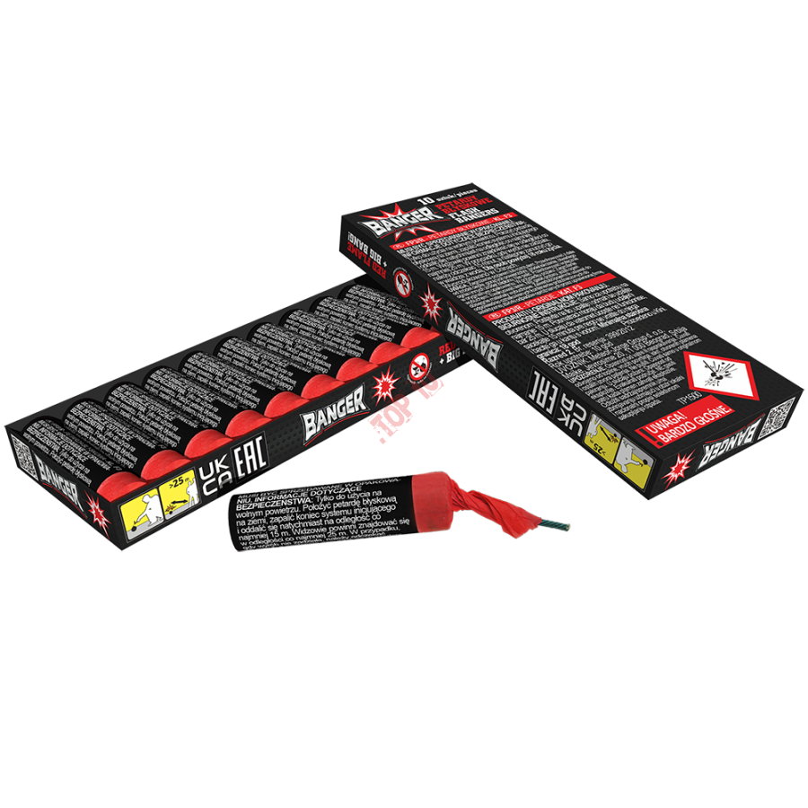 FajerwerkiFP3/R PETARDY BANGER JORGE RED FLAME + BIG BANG 10 szt ...