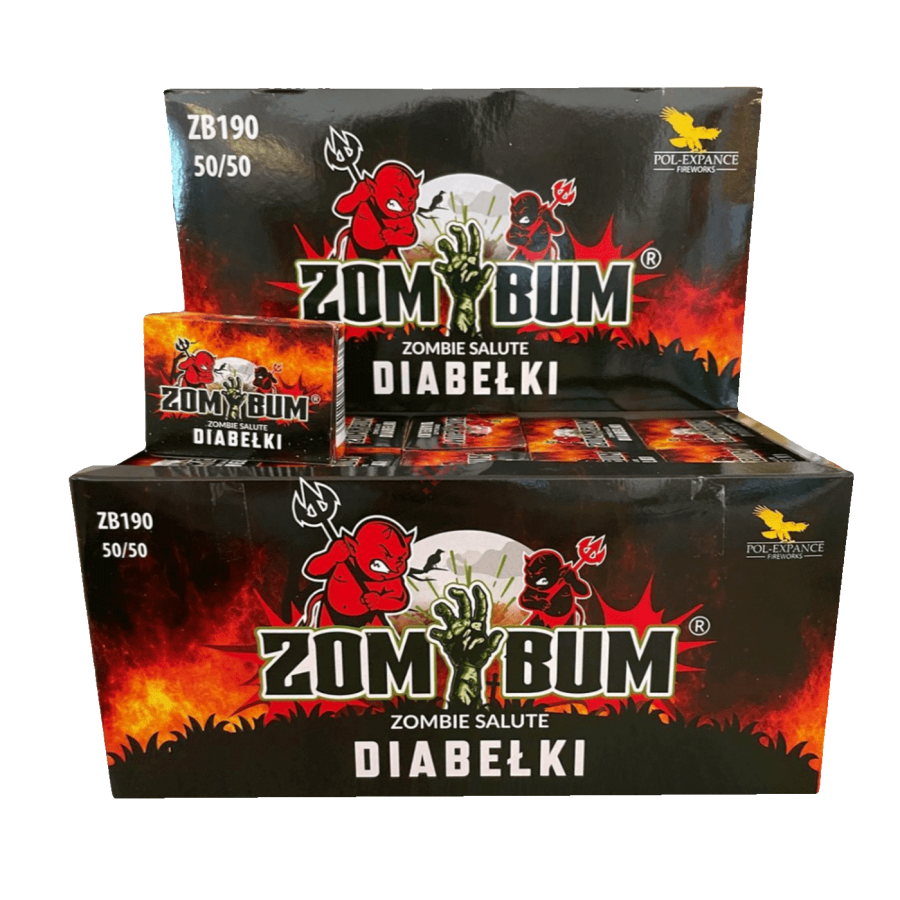FajerwerkiZB190 DIABEŁKI ZOMBUM EXPLOSION 1 opakowanie (50 sztuk ...